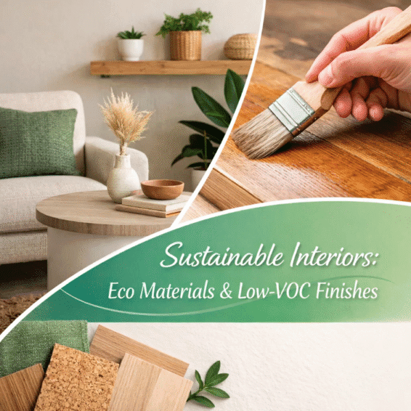 Sustainable Interiors: Eco Materials & Low-VOC Finishes
